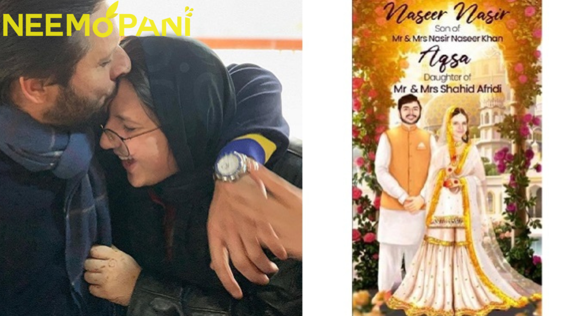Shahid Afridi's eldest daughter ties the knot - Neemopani